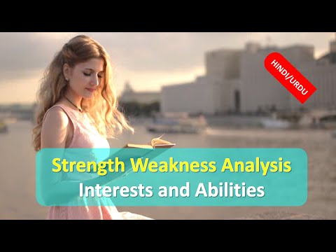Strength Weakness Analysis, Identifying strengths weaknesses, interests, and abilities in HINDI URDU