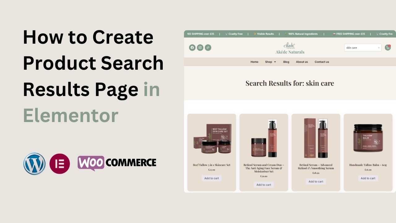 How to Create Product Search Results Page in Elementor (WooCommerce Tutorial 2026)