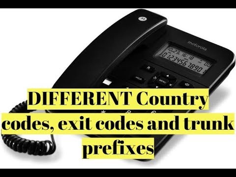 Comprehensive list of country calling codes, IDD exit codes and national trunk prefixes