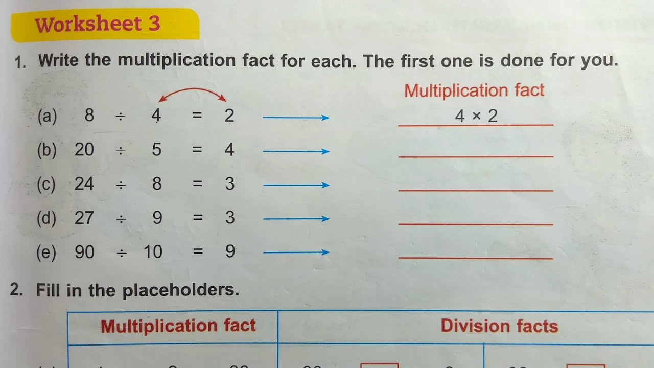 Class 3 unit 5 worksheet 3 dav public school ।। DAV Class 3 chapter 5 worksheet 3