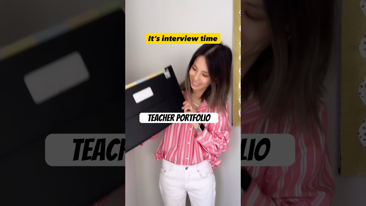 Teacher interview season - come see what’s inside my teaching portfolio #teacherinterview #teacher