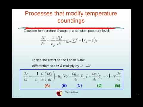 Lapse rate equation