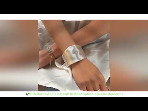 KMVEXO Punk Hip Hop Wide Asymmetric Bangles Bracelets For Women Statement Alloy Bangles Men Jewelry