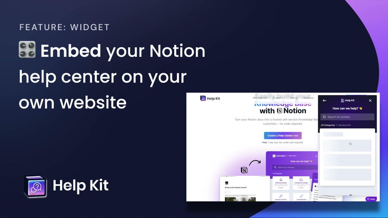HelpKit Widget: An embeddable help center widget for your website