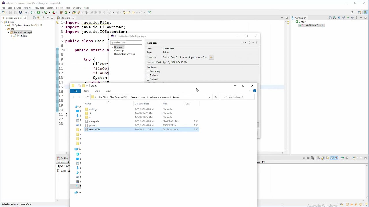 Java OO Tutorial - 42 - Write and Append to File in Java