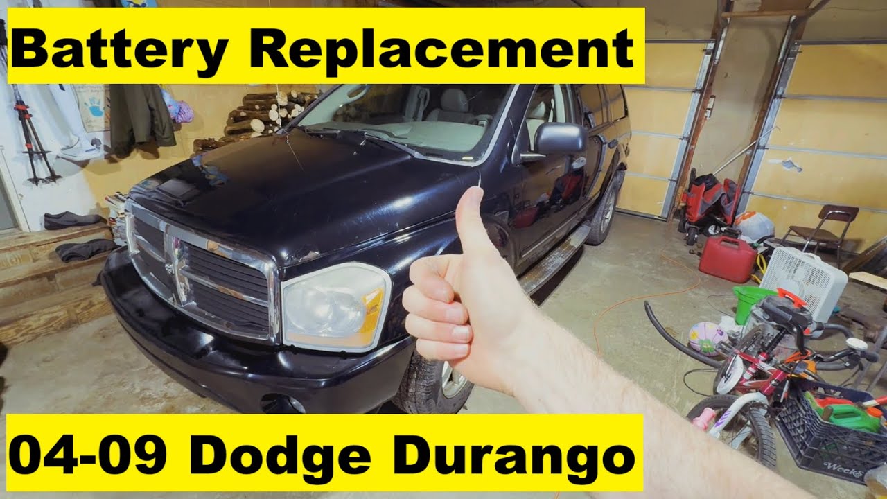 Battery Replacement Dodge Durango 3.7 4.7 5.7 04 05 06 07 08 09 2004 2005 2006 2007 2008 2009