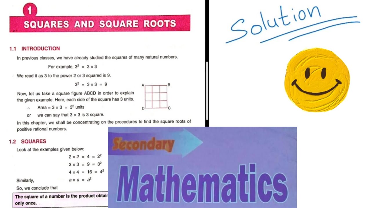 Square and Square Roots Worksheet - 1 solution