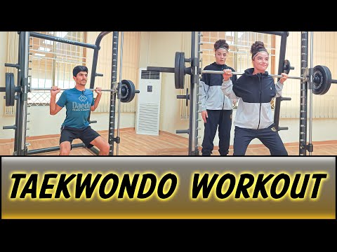 Taekwondo Athletes Warm-Up & Gym Exercises | Haroon Khan, Maliha, Manisha #sports #taekwondo #tkd