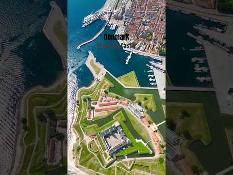 Breathtaking DRONE SHOT of the Kronborg Castle in Danmark. #castle #drone #denmark