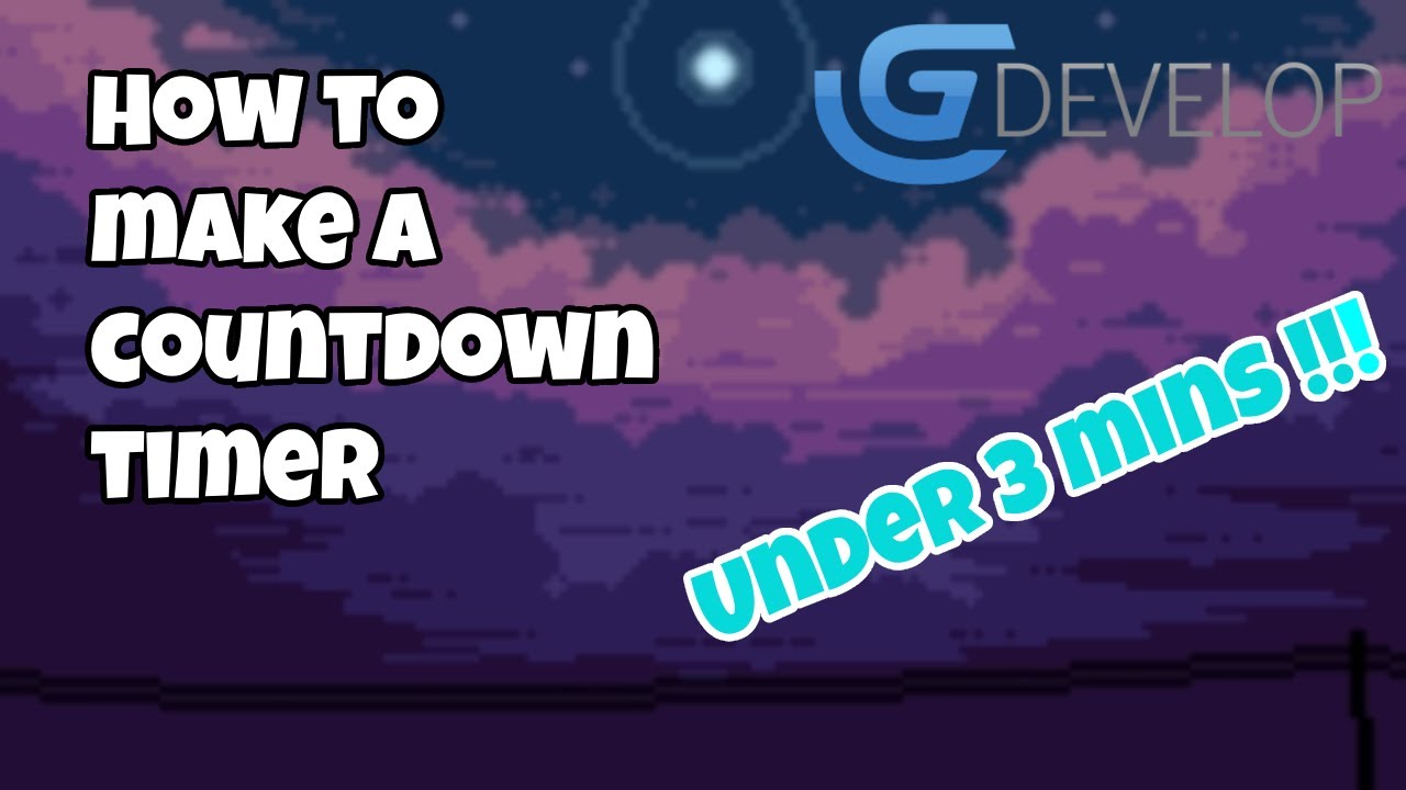 How To Make A Countdown Timer in Gdevelop5