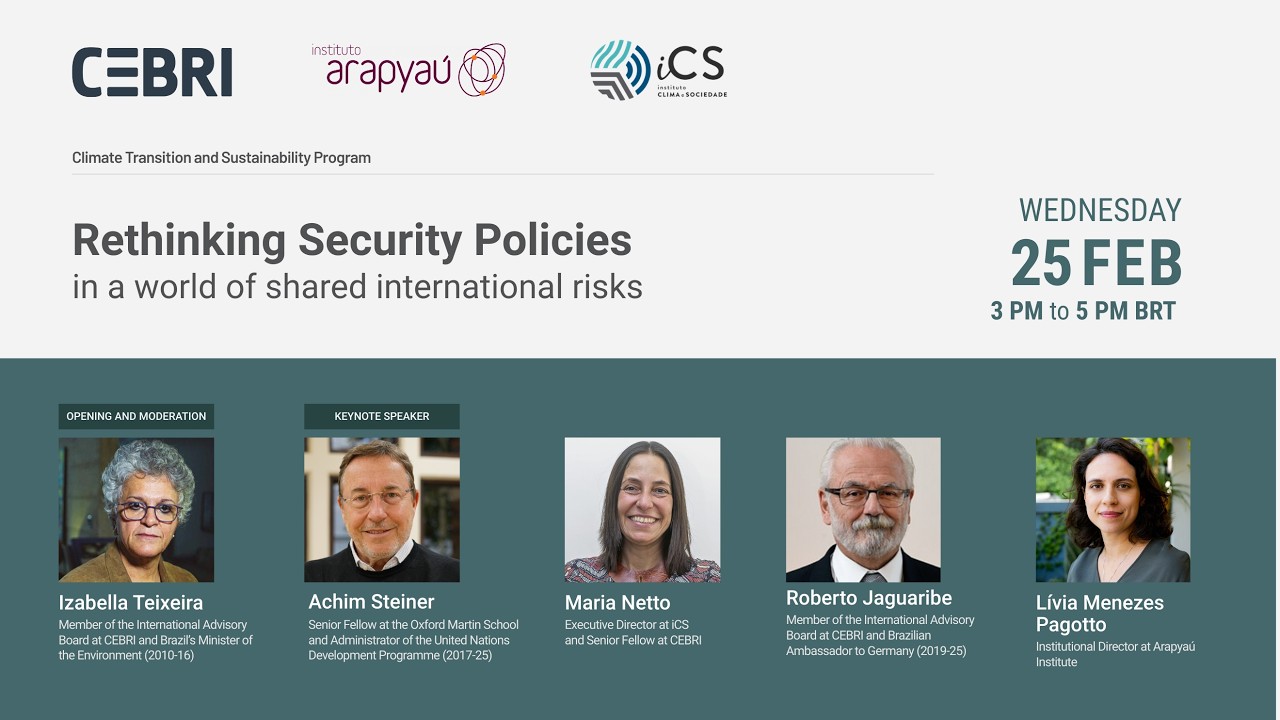 Rethinking security policies in a world of shared international risks