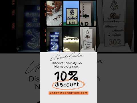 Buy High Quality Name plate at Lowest Price | LED Name plate | Name plate for Home #nameplate