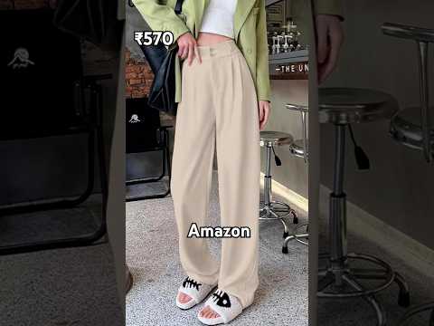 Amazon Women's & Girls' High Waist Korean Baggy Loose Loose Pants ✨ comment For Amazon shop link 🖇️