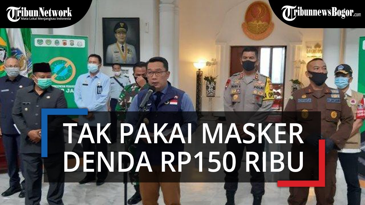 Mulai Sore Ini di Jawa Barat Tak Pakai Masker Didenda Rp150 Ribu, Bayar lewat Transfer - Tribun ...