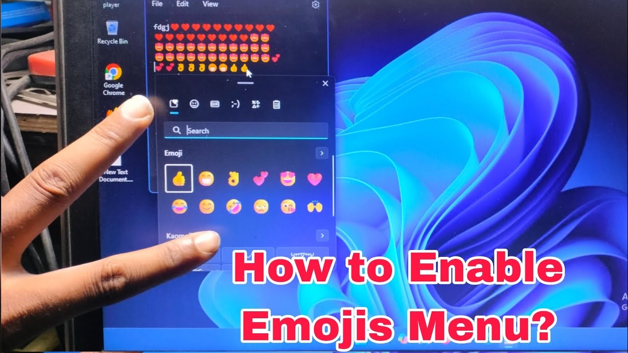 How to Enable Emojis Menu Keyboard in Windows 11 For Using Shortcut key?#macnitesh#2025shortcut