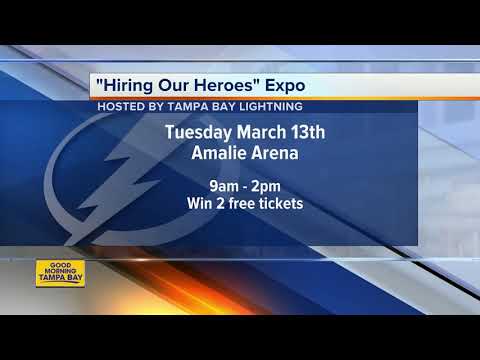 Tampa Bay Lightning hosting 'Hiring Our Heroes' job fair expo at Amalie Arena on Tuesday