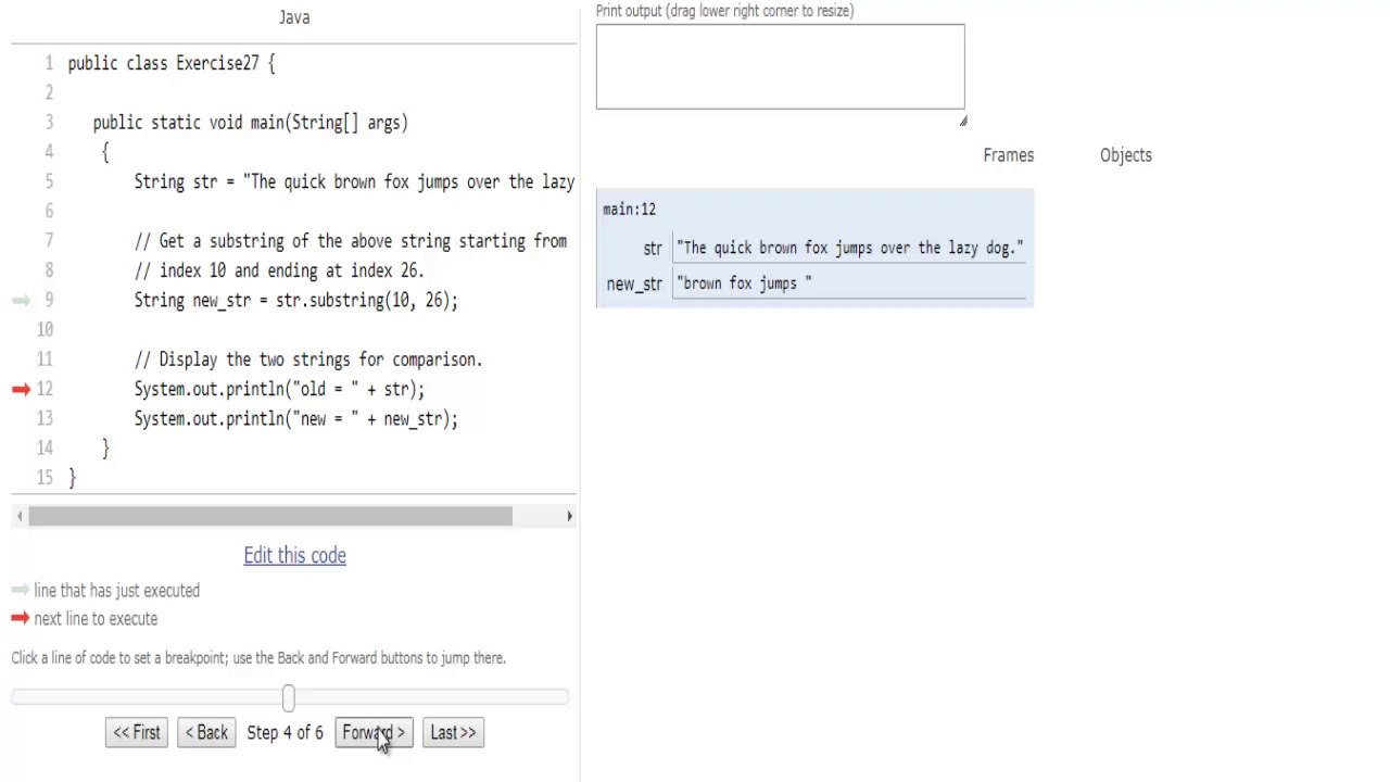 w3resource.com: Java String Exercise-27