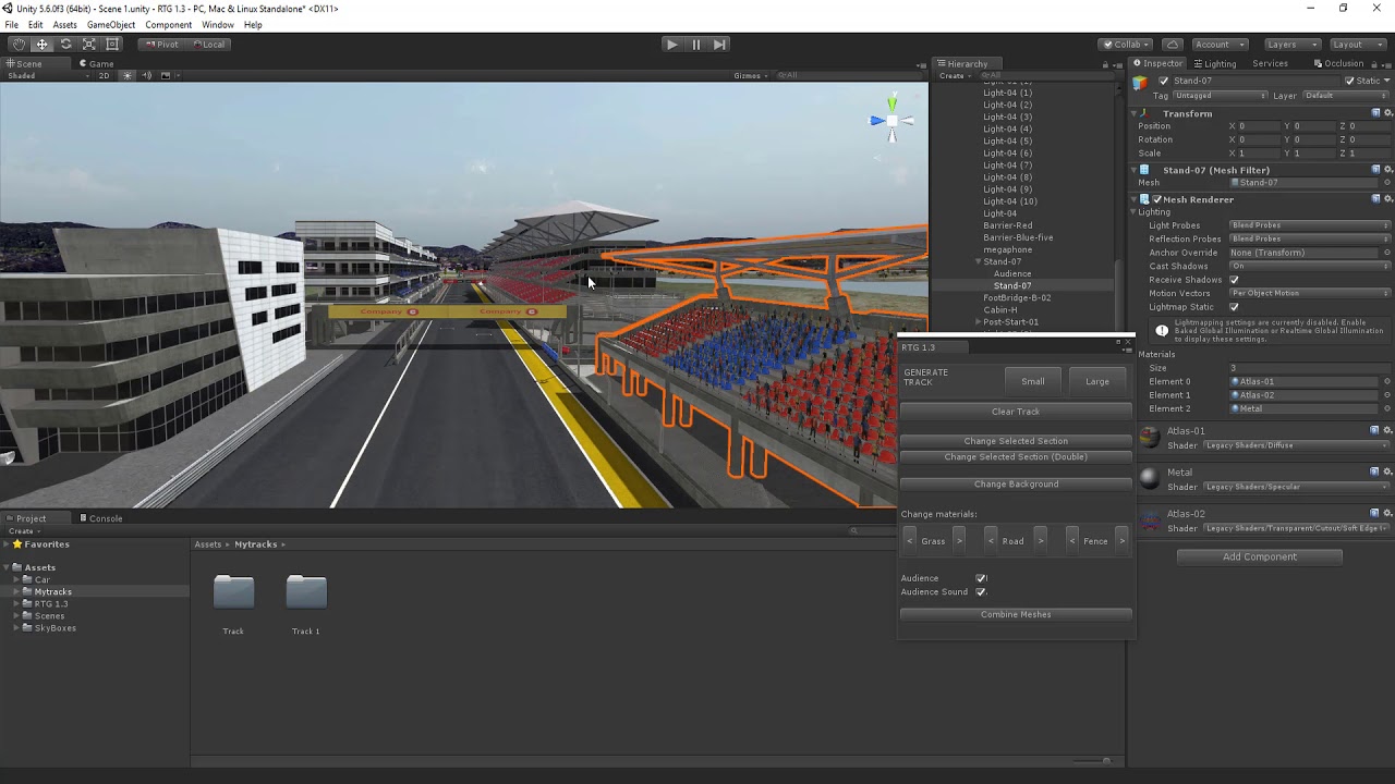 RTG - Race Track Generator for Unity