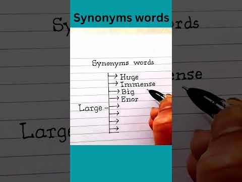 Synonyms words|| Large || Huge || Same Meaning Words #short