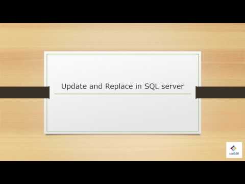 Update and Replace in SQL server
