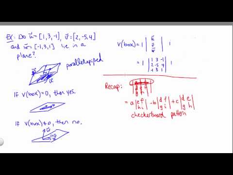 Volume of a Parallelepiped in 3-d