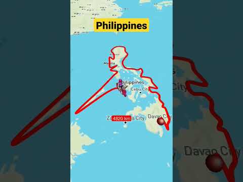 Philippines outline #shorts #guess #shape #route #world #shorts