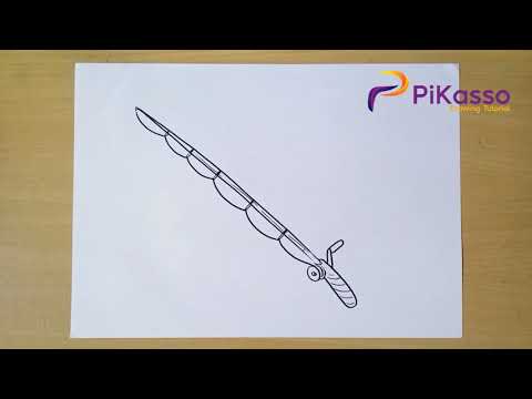 How to Draw Fishing Rod Easy