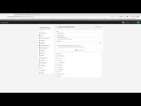 Create A Shopify Metafield Definition
