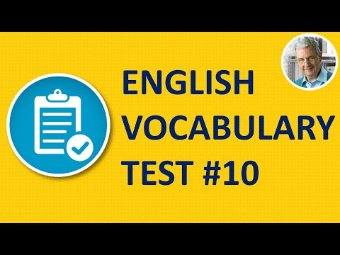 ENGLISH Vocabulary Test 10 (Advanced)