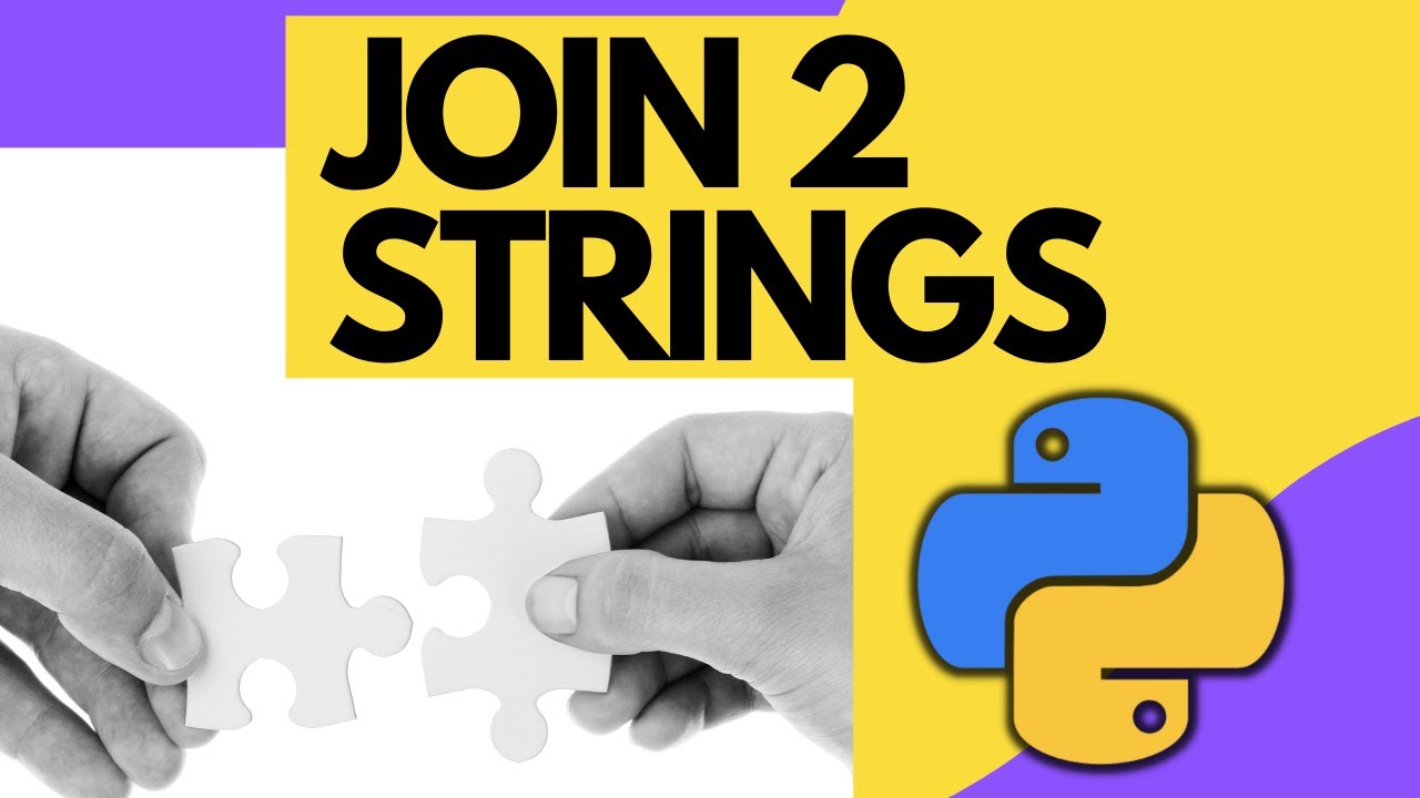 Join two strings in python using join() method