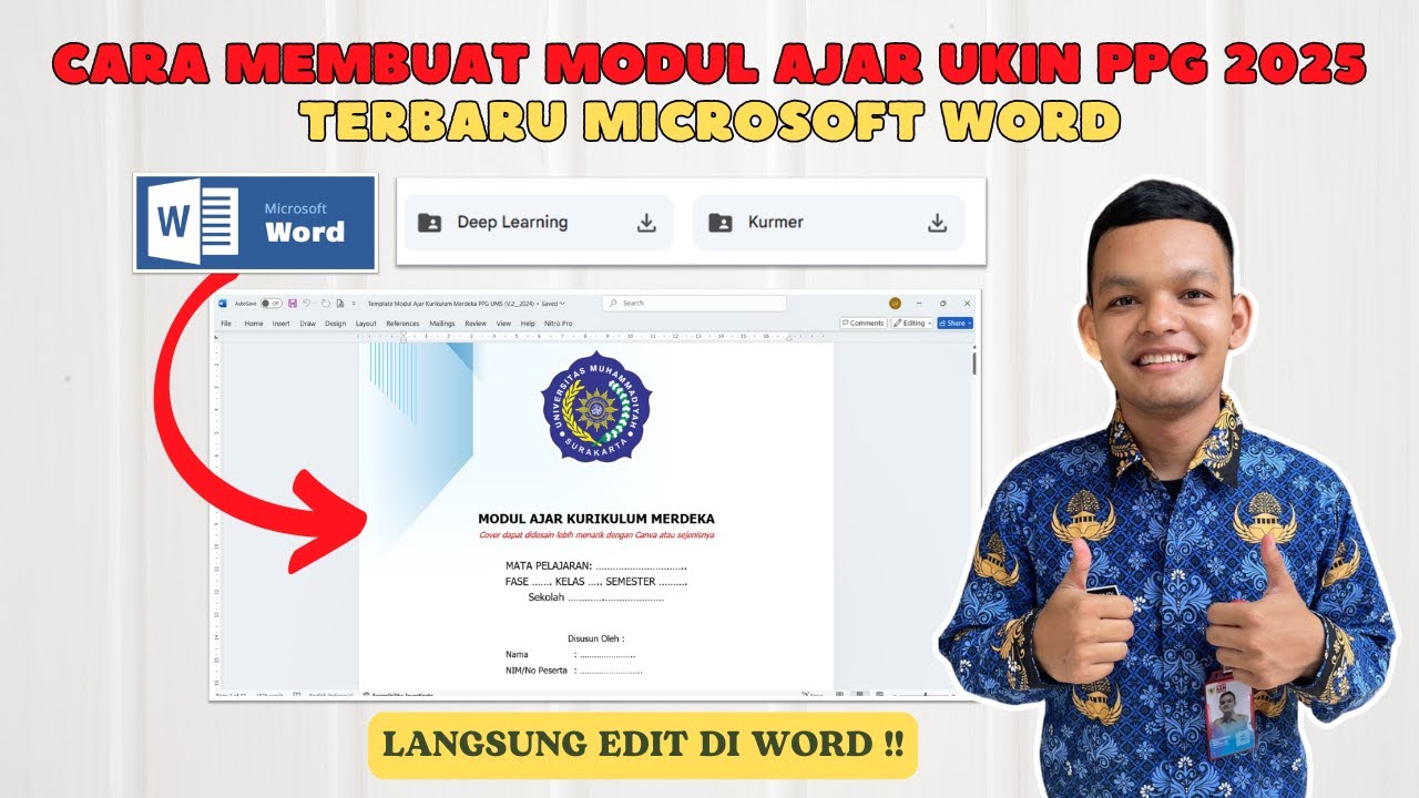 Cara Membuat Modul Ajar UKIN PPG 2025 Terbaru Microsoft Word