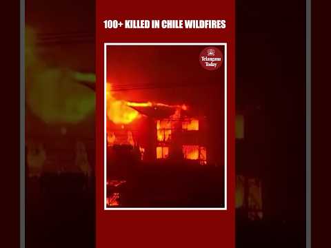 Chile Wildfire: 112 were killed so far and still 40 fires are active | #Shorts