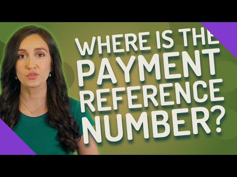 Where is the payment reference number?