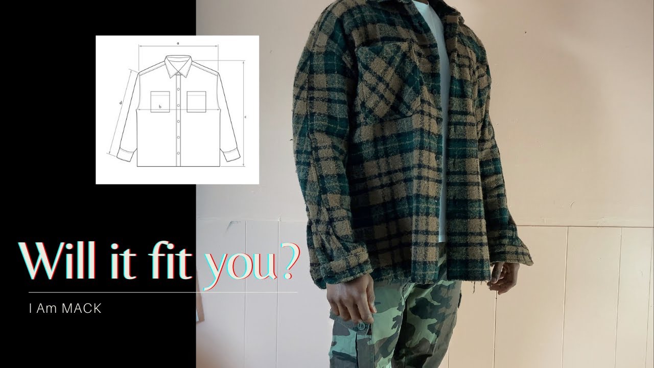 Mnml la flannel sizing | Mnml raw edge flannel fit