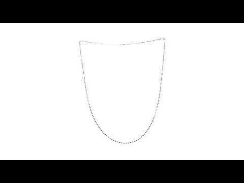 Sevilla Silver Mirror Disc Chain 60" Necklace
