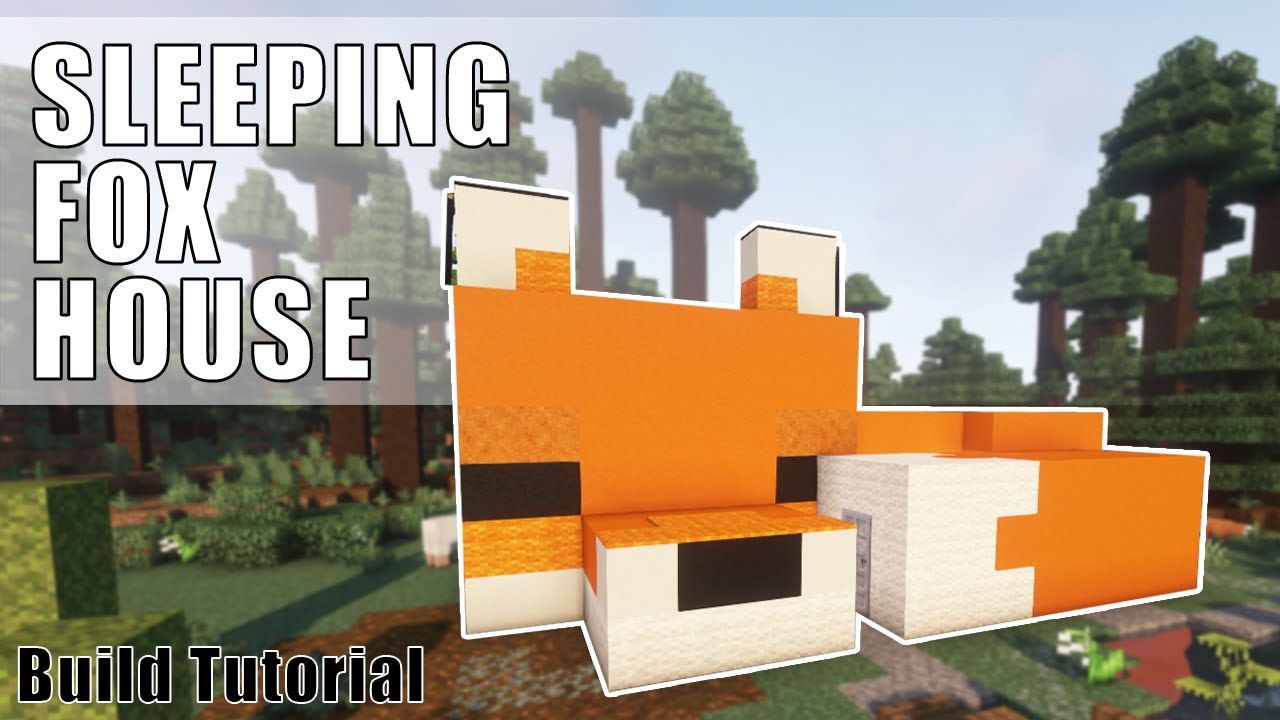 Fox House Minecraft  | How to Build a Cute Sleeping Fox House