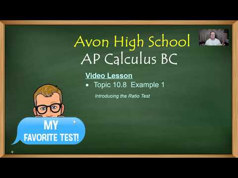 Avon High School - AP Calculus BC - Topic 10.8 - Example 1