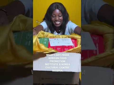 WHAT I GOT FROM KOREAN FOOD PROMOTION INSTITUTE & KOREA CULTURAL CENTRENIGERIA #KFPI #hansik #shorts