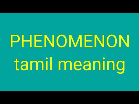 PHENOMENON tamil meaning/sasikumar