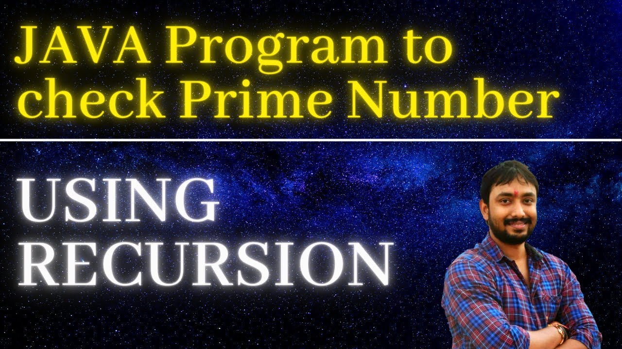 Prime Number using Recursion in Java