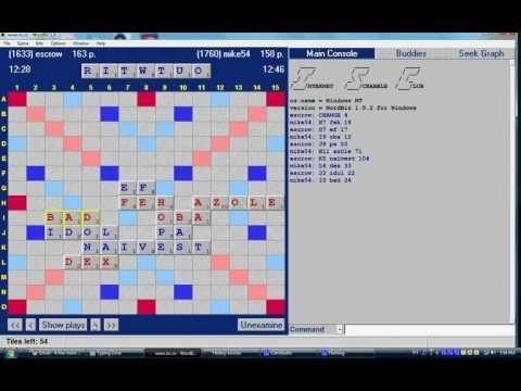 ISC Scrabble game vs. Mike Oliva