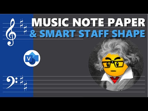 Visio Music Note Paper & Smart Staff Shape
