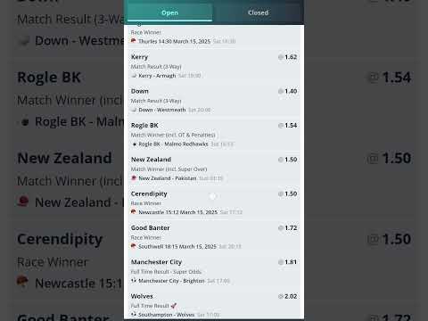 DAILY MULTI SPORT ACCA - ACCUMULATOR BETTING TIPS 🤪 FOR TODAY (15/03/25) BET AND WIN! 🤑 🤔😉💯
