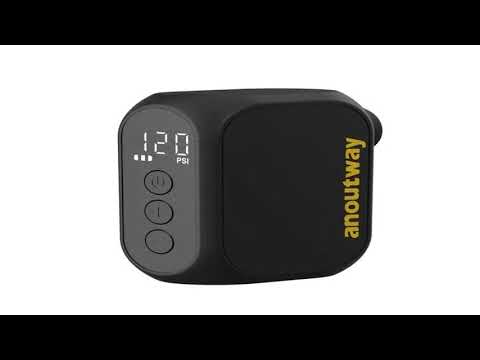 anoutway AT1 Pro Mini Electric pump for Bike Cordless Tire Inflator with Screen 25 Mins Fa