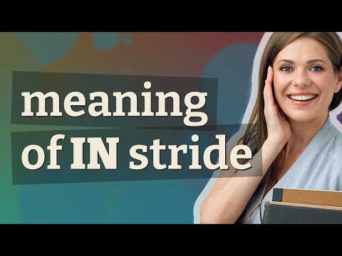 In stride | meaning of In stride