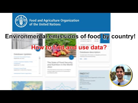Environmental emissions of food by country! How to find and use data?