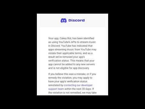 Discord is unverifying YT music bots. (However one bot seemingly unfairly remains.) #discord #mee6