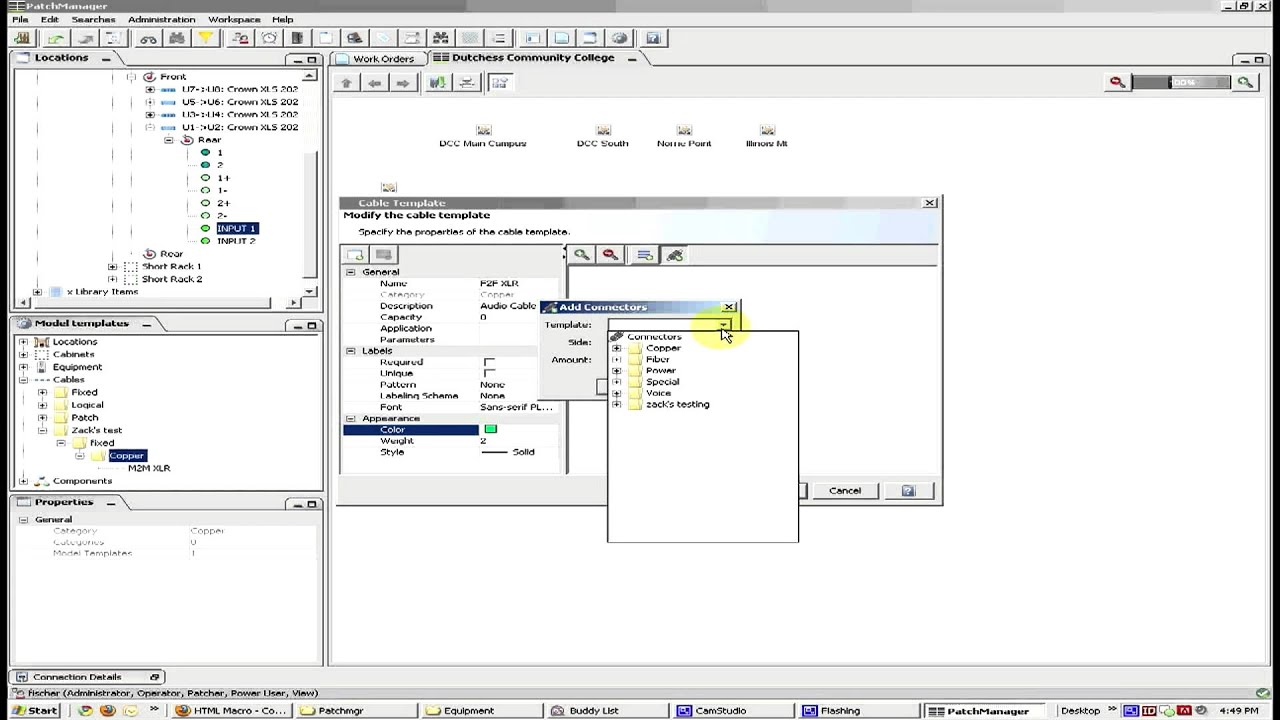 PatchManager - How to make a cable