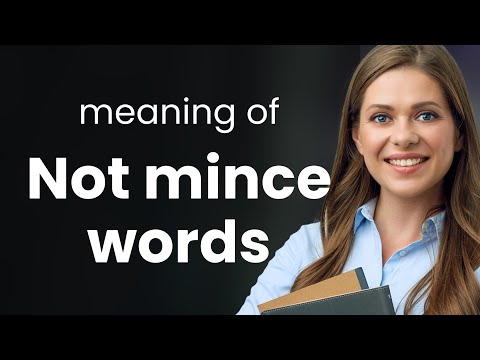 Understanding the Phrase "Not Mince Words": A Guide for English Learners