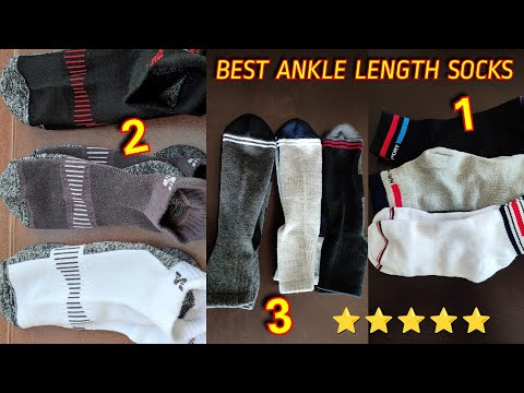 Top 3 Best Ankle Socks for Men | Men's Ankle Length Socks | Best Cotton Socks for Shoes/Sneakers |
